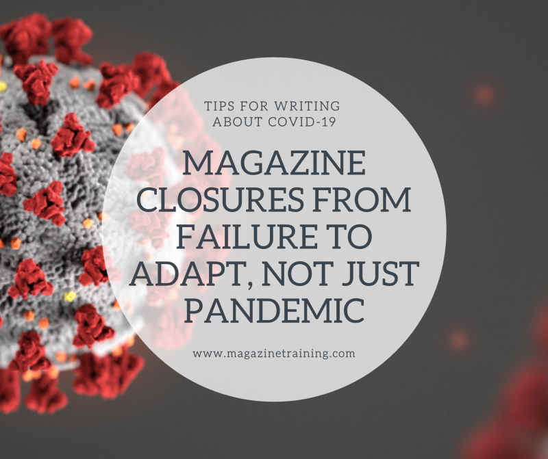 Magazine closures from failure to adapt, not just pandemic - MTI