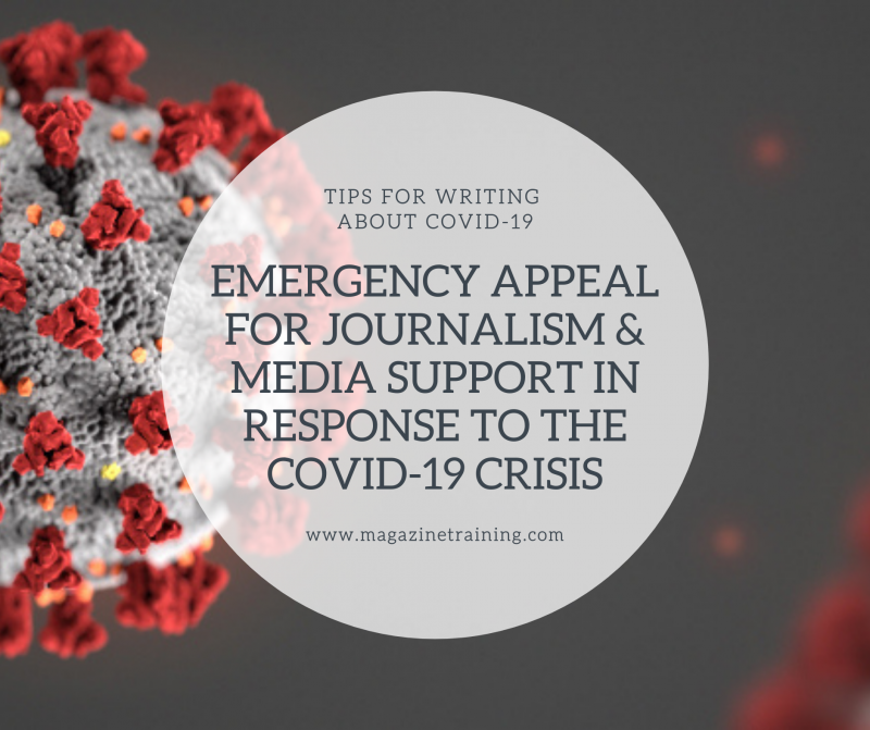 Emergency appeal for journalism and media support- Magazine Training Intl
