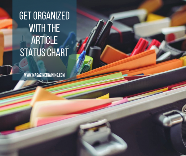 Get organized with the article status chart