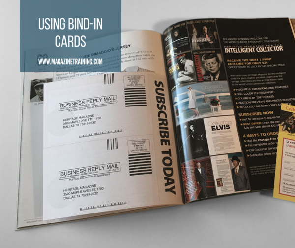 Using bind-in cards - Magazine Training International