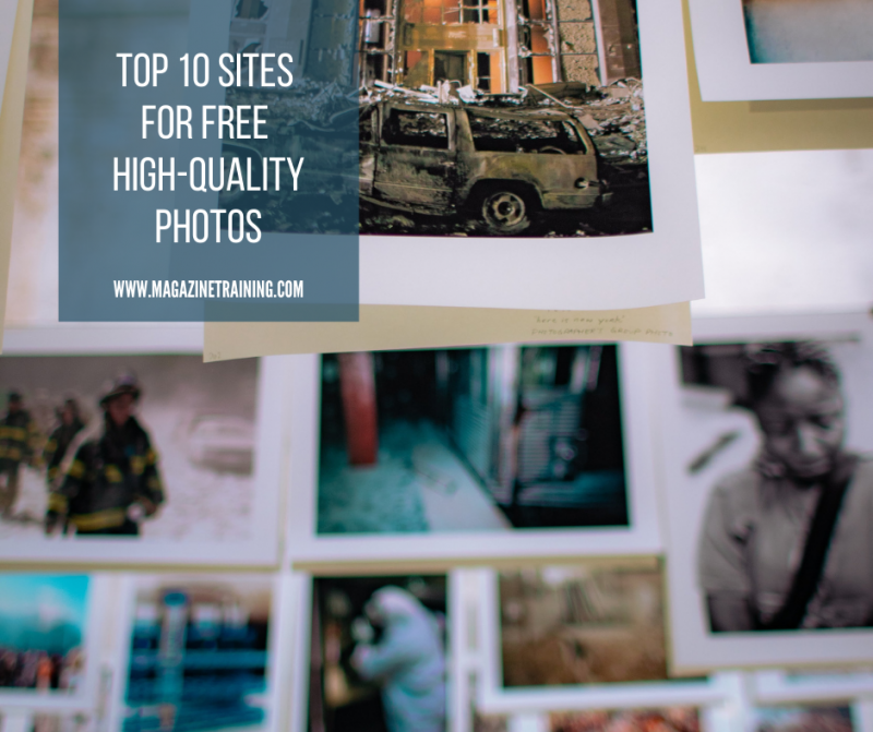 Top 10 sites for free high-quality photos - Magazine Training International