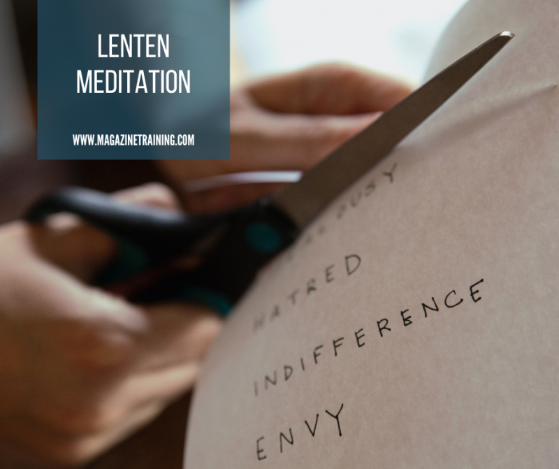 Lenten meditation - Magazine Training International