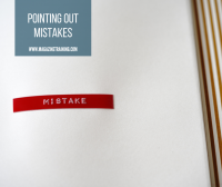 Pointing out Mistakes