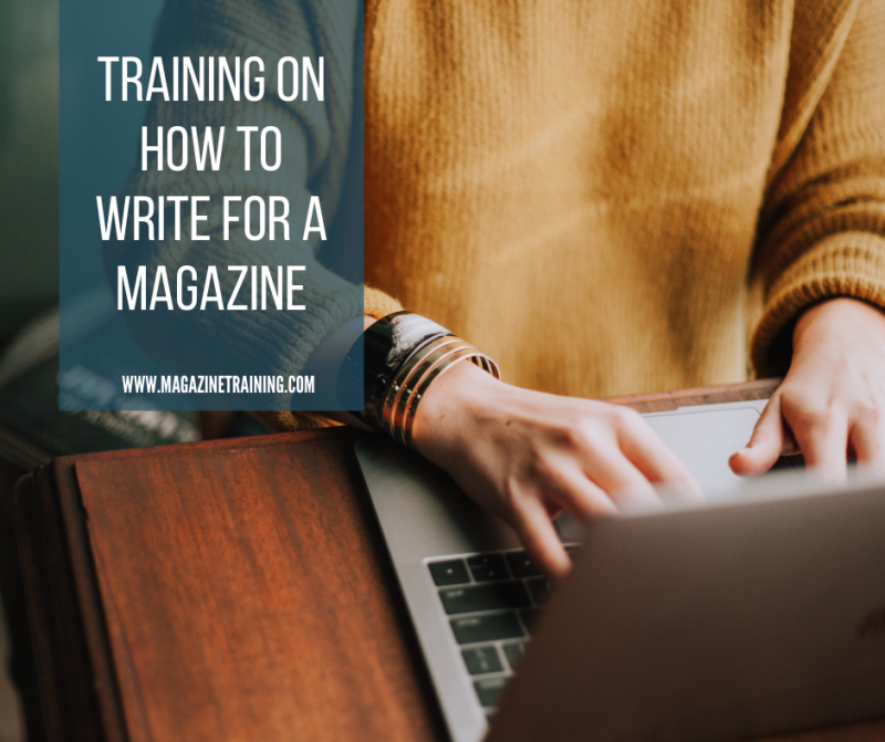 Come and get it: Training on how to write for a magazine - MTI