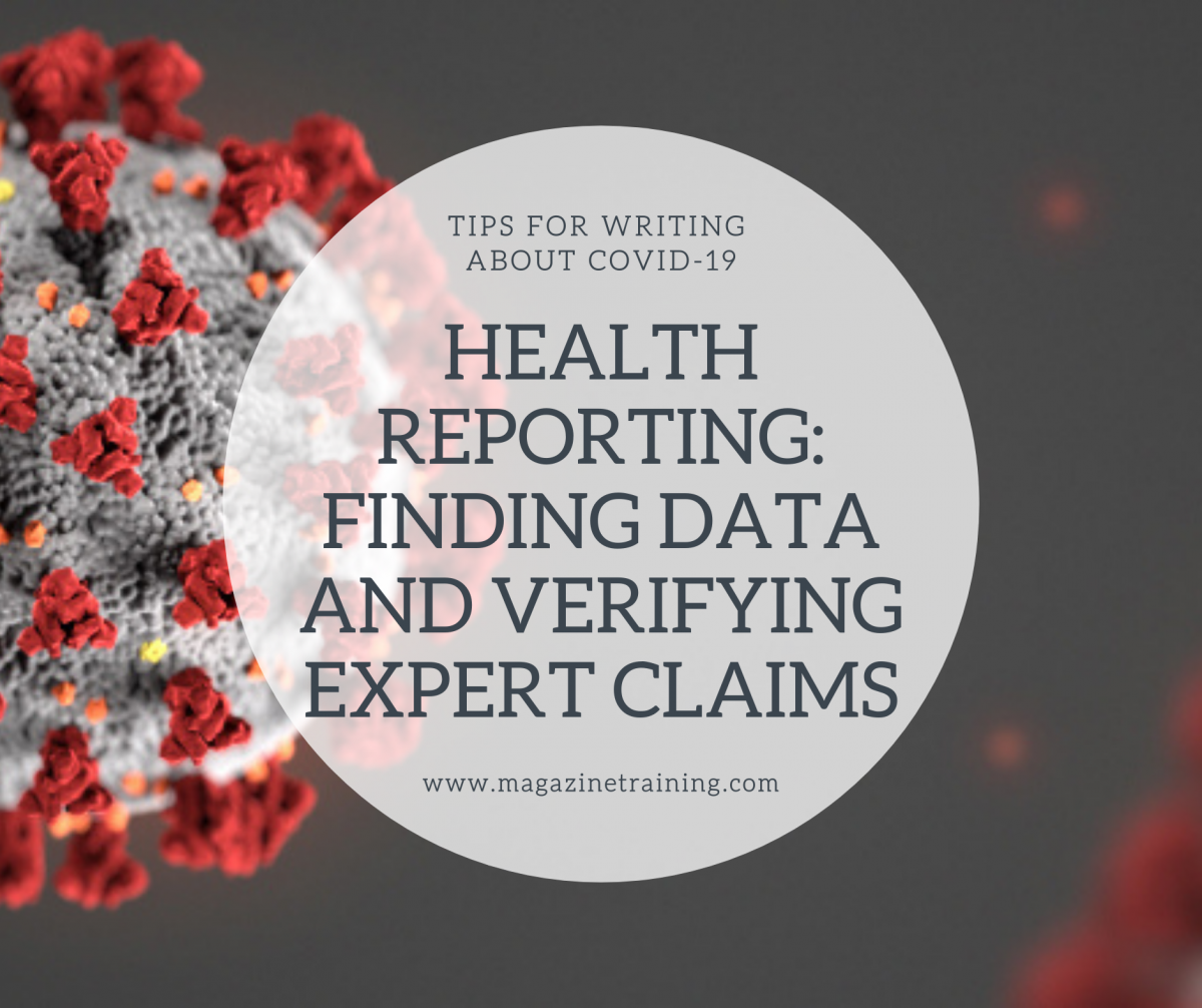 Health reporting: Finding data and verifying expert claims - Magazine ...