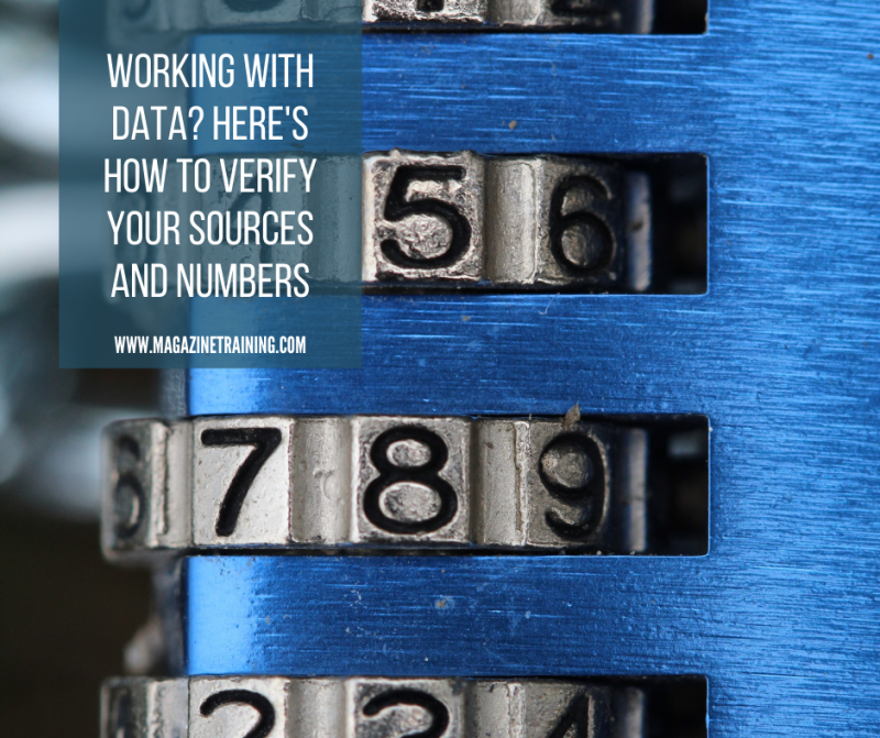 Working with data? Here's how to verify your sources and numbers - MTI