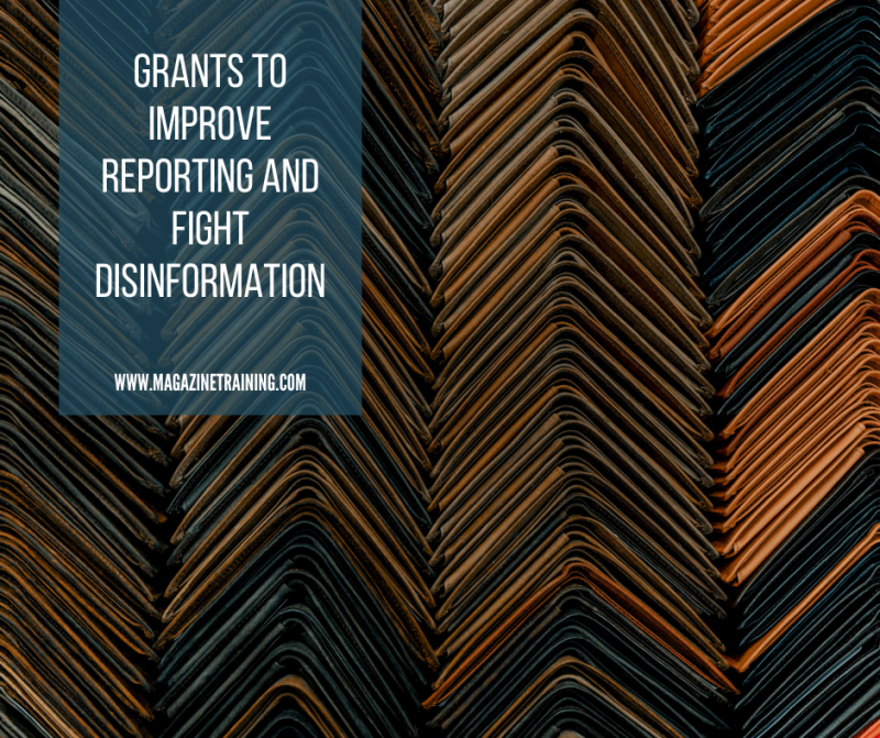 Grants to improve reporting and fight disinformation - Magazine ...