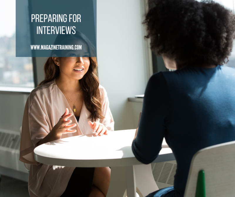 Preparing for interviews - Magazine Training International