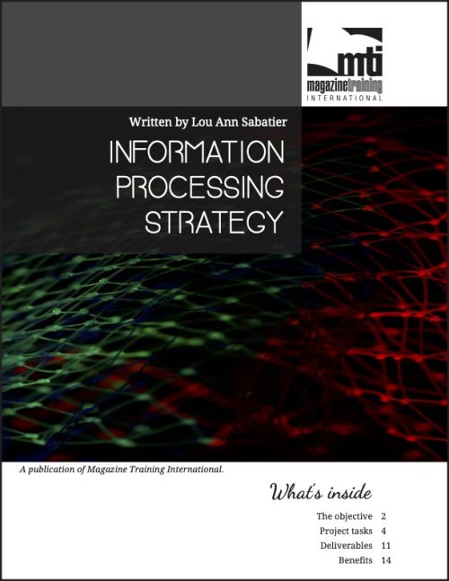 Information processing strategy - Magazine Training International